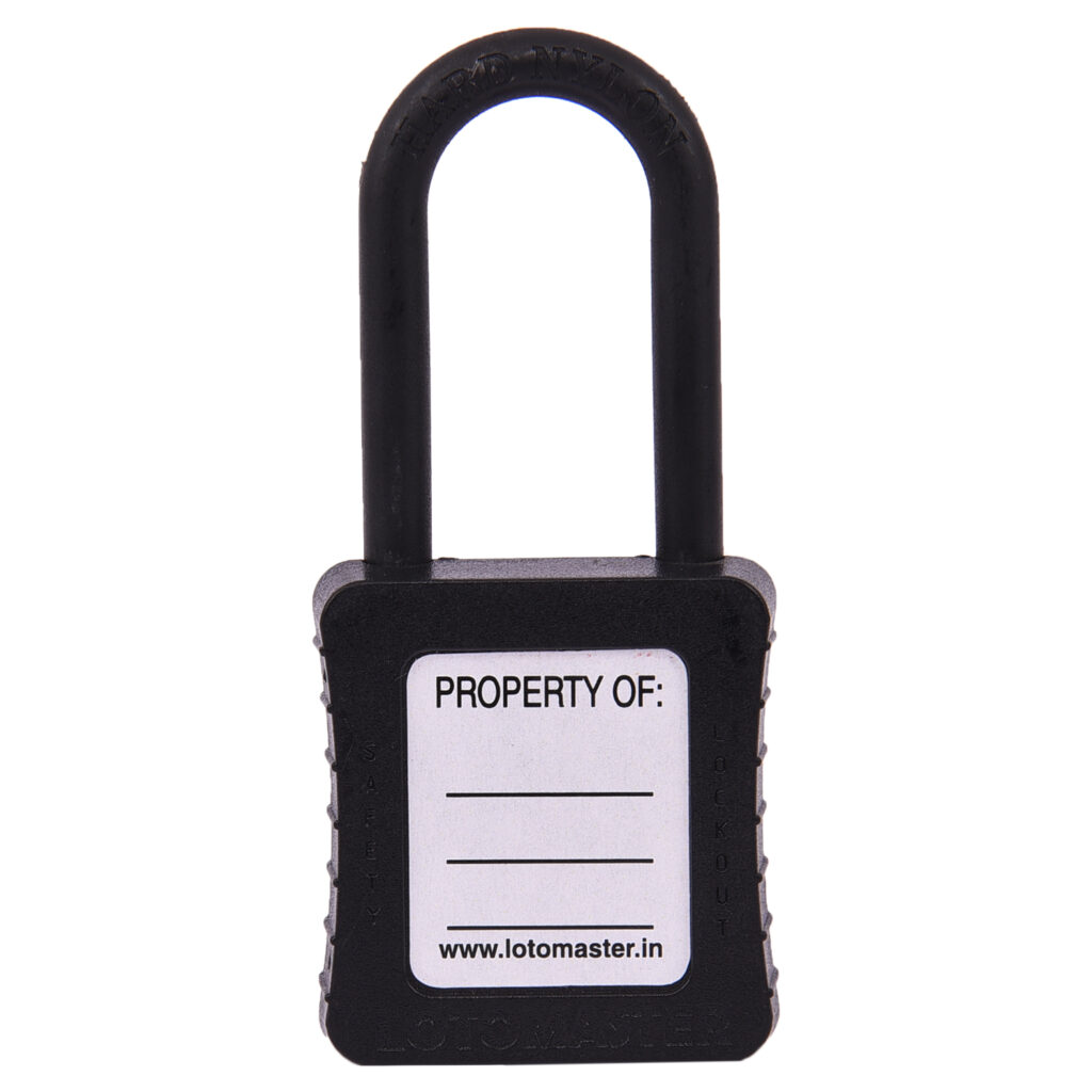 De-Electric Lockout Padlocks 3 Master Keyed 38mm Black - LOTOMASTER