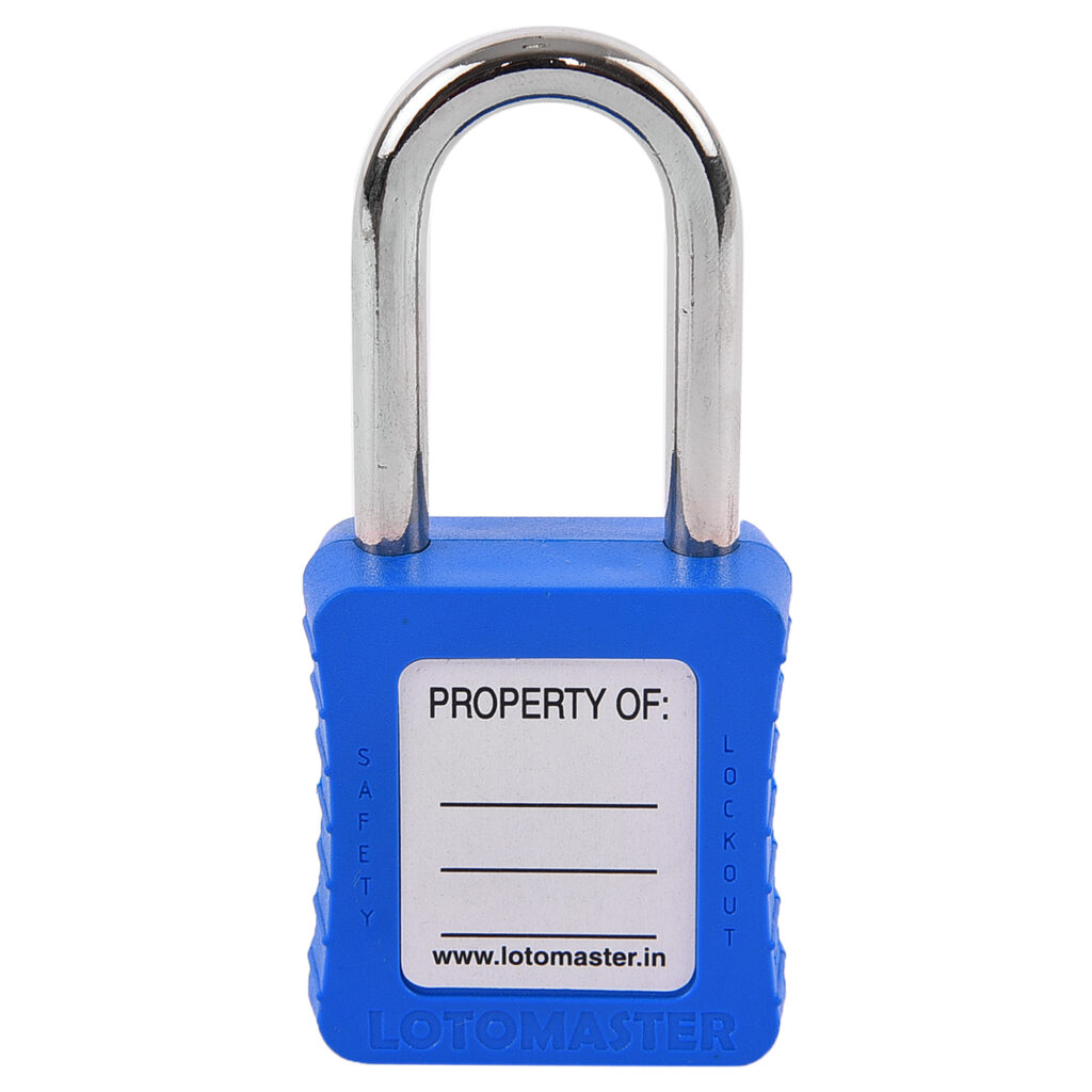 Safety Lockout Padlocks 2 Keyed Alike 38mm Blue - LOTOMASTER