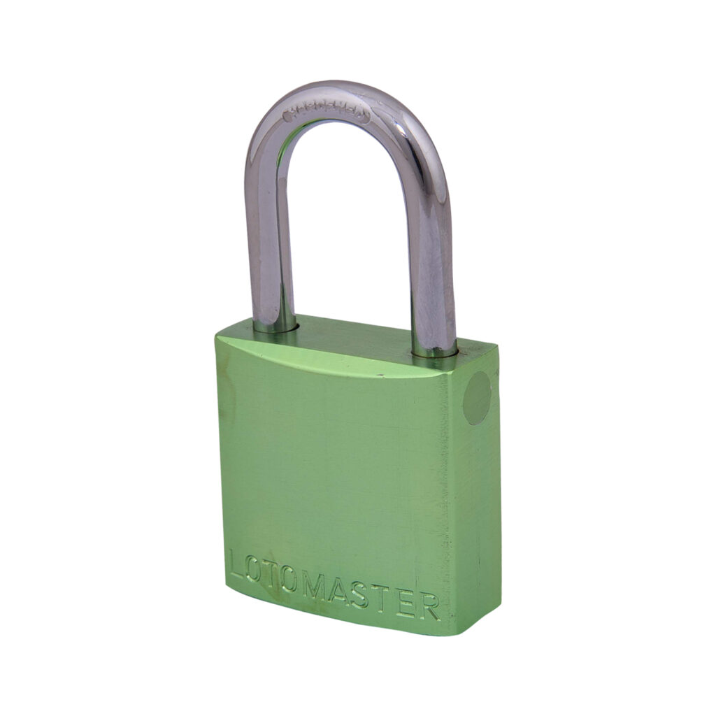Lockout Padlock 30mm Keyed Different Green - LOTOMASTER