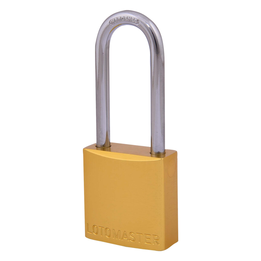 Lockout Padlock 50mm Keyed Different Yellow - LOTOMASTER